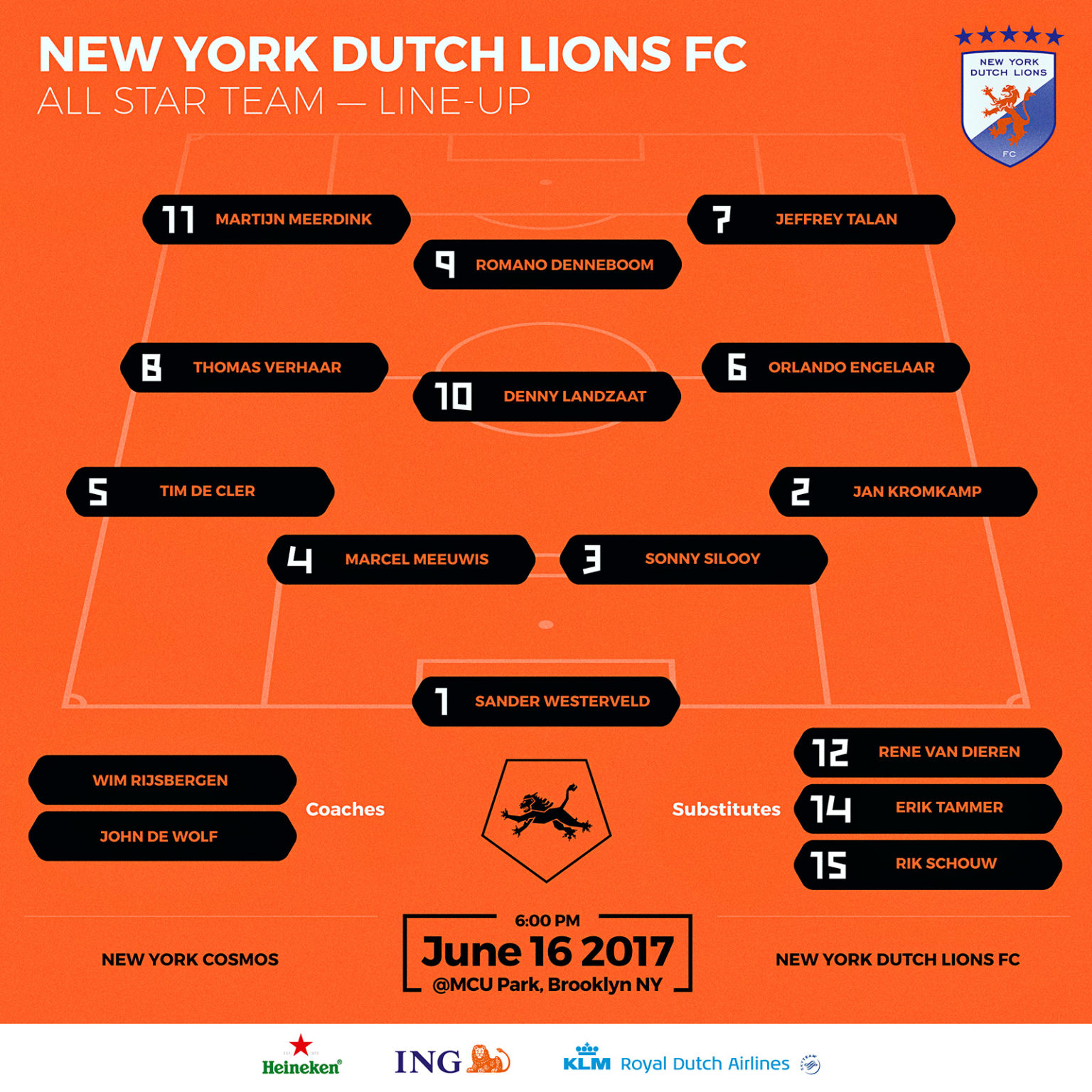 Oud-internationals - Dutch Lions FC Golf Tournament Miami